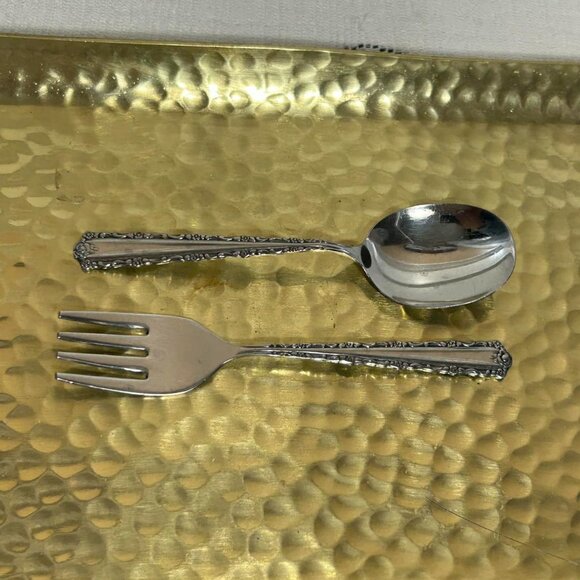 Kitchen | Vintage Oneida Deluxe Cherie Stainless Baby Set | Poshmark